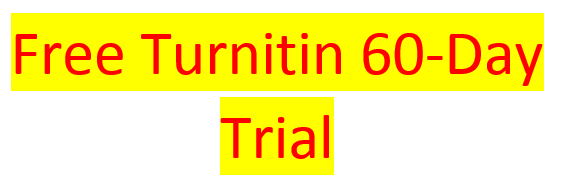 Sign up for a 60-day free Turnitin trial – PlagExperts